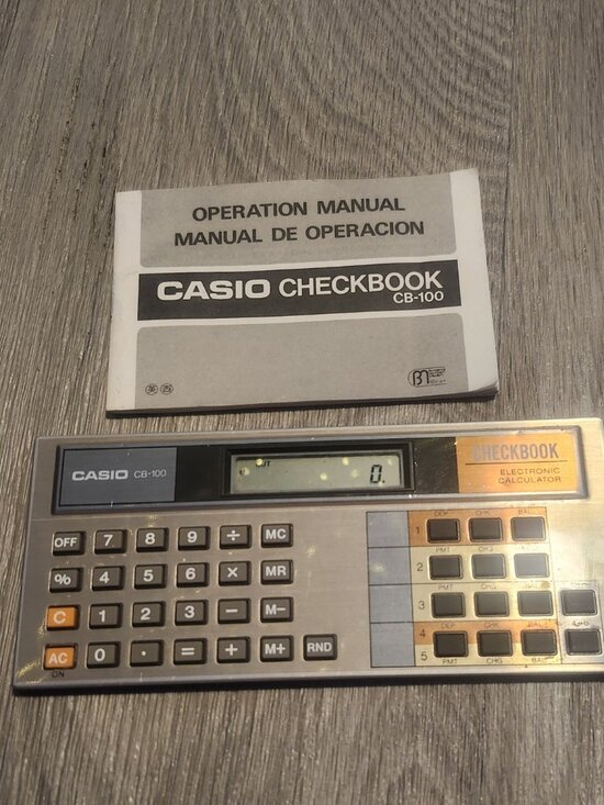 Casio | Office | Vintage Casio Cb0 Checkbook Calculator With Original ...